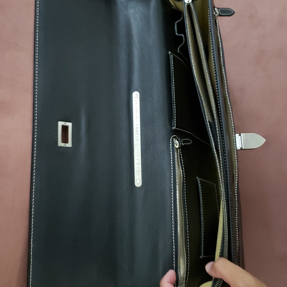 Genuine Asprey London Leather 2 Folder Briefcase - Gem